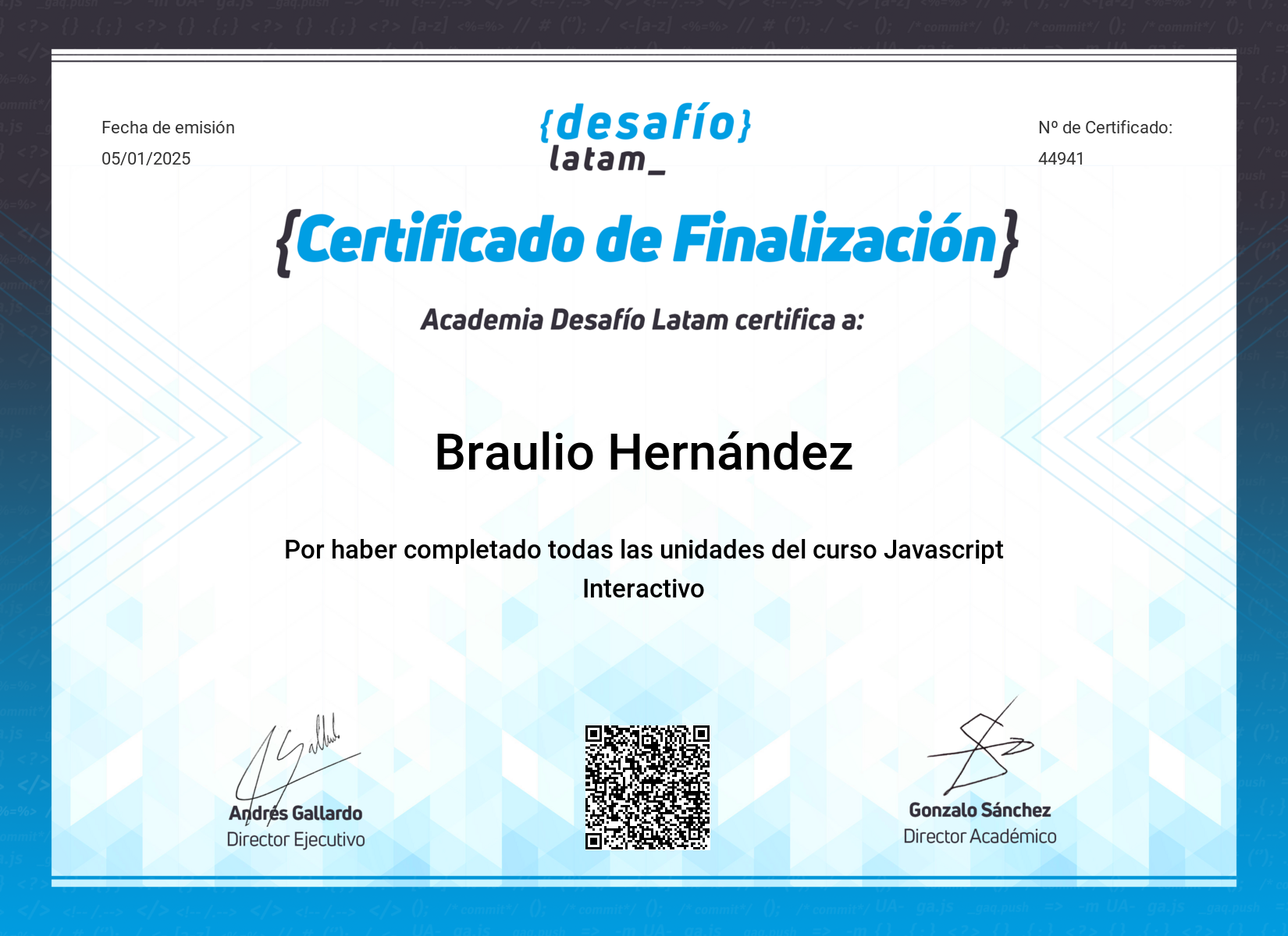 Braulio Hernández González - 💻Desarrollador de software | Angular ...