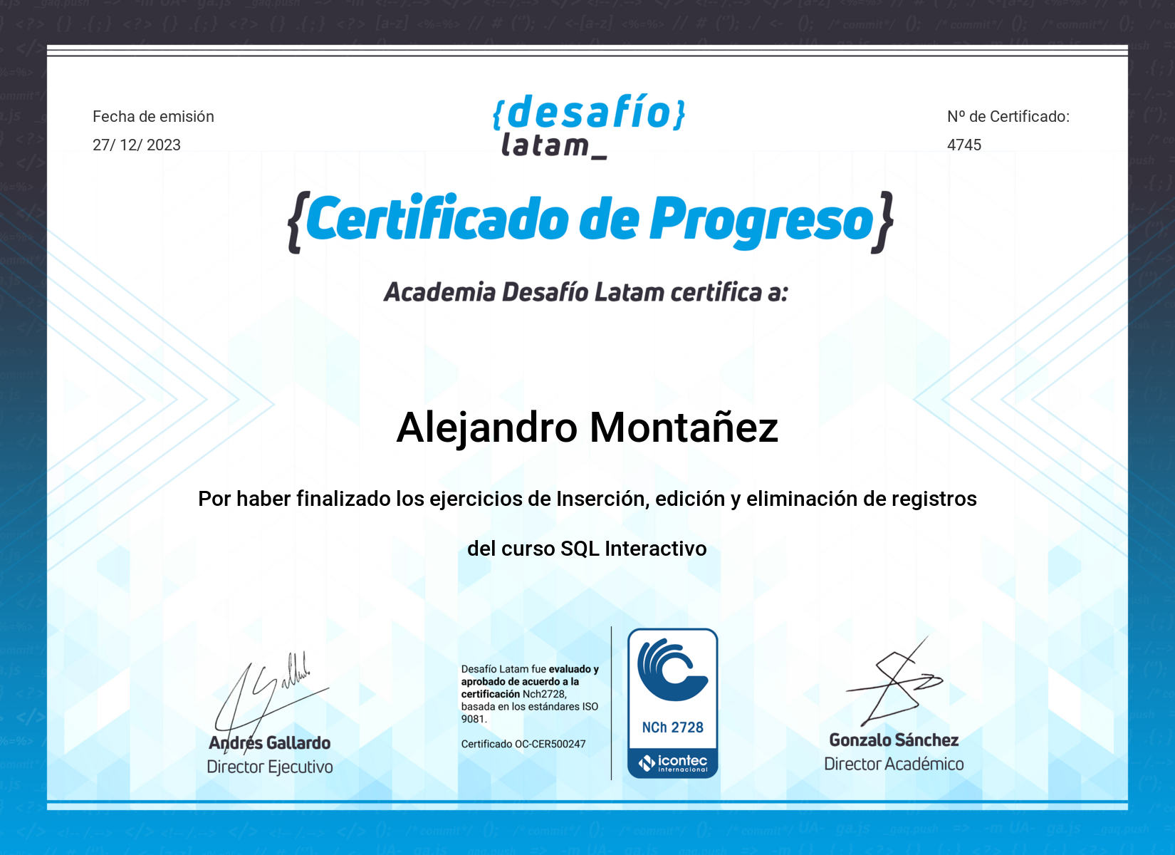 Alejandro Montañez - Fullstack Developer | JavaScript / TypeScript / React / Node / Express ...